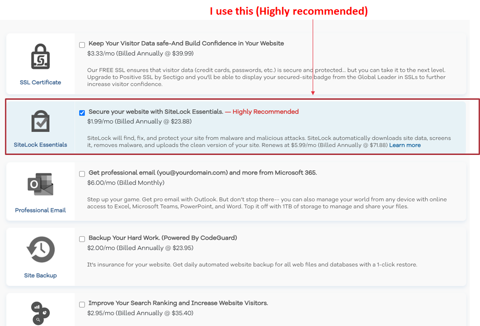 Hostgator site lock