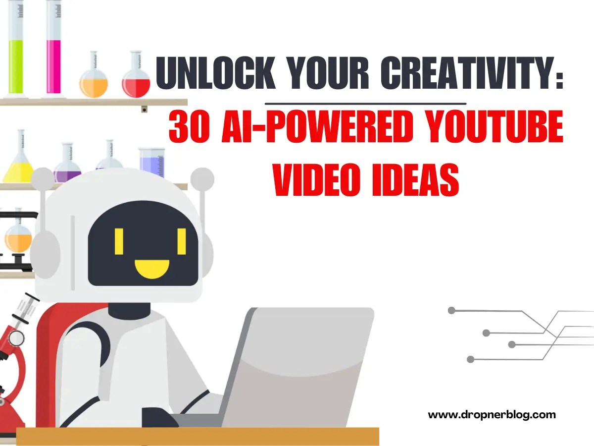 Unlock Your Creativity: 30 AI-Powered YouTube Video Ideas – Dropner ...